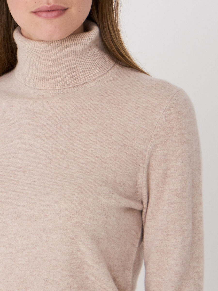 Women's Basic organic cashmere roll neck sweater | REPEAT cashmere