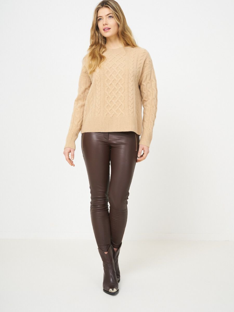 Italian wool cable knit sweater